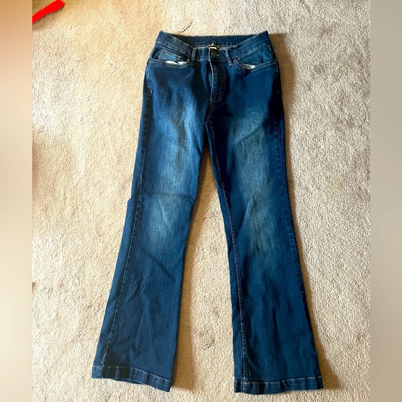 VENUS | Jeans | Venus Flare Dark Blue Jeans | Poshmark